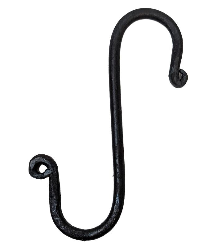🌿 Rustic Elegance: Hand Forged S Hook - 12.5cm 🌿 - Unique Home Decor ...
