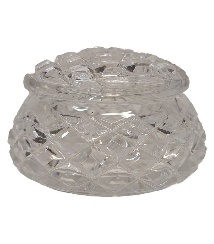 Vintage Lead Crystal Trinket Box With Lid - Elegant Home Decor 💎🏡 ...