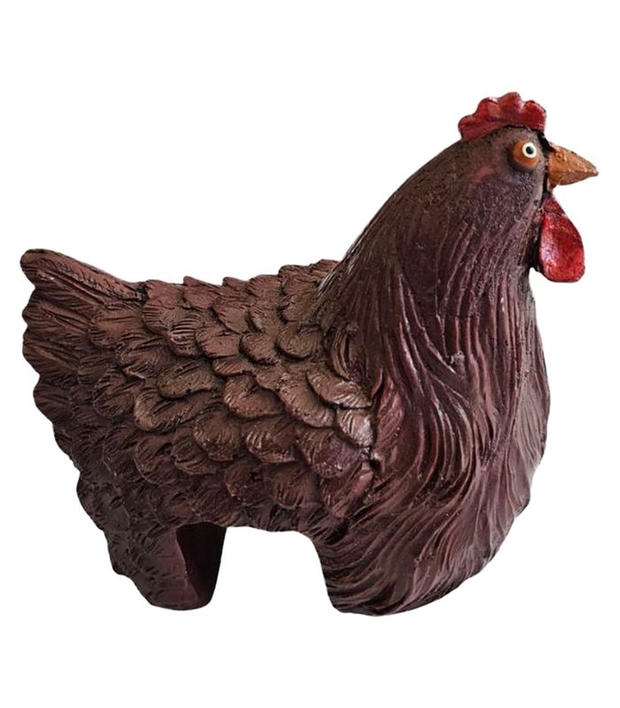🐔 Meet Matilda Fence Sitting Chicken - Brown: Charming Garden Decor! 🌿 ...