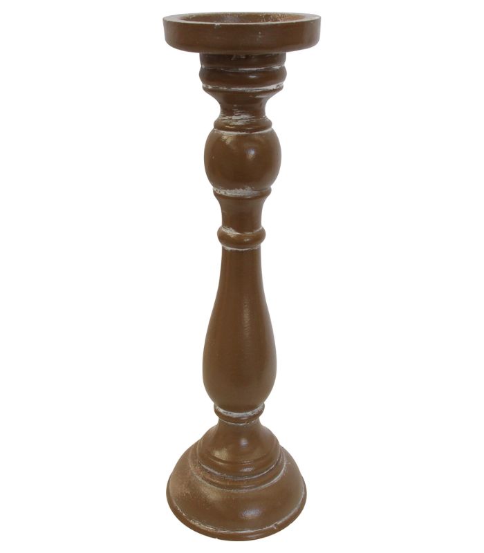 Luxurious Candlestick Mod Natural | Handcrafted MDF, 11x11x36cm 🕯️ ...