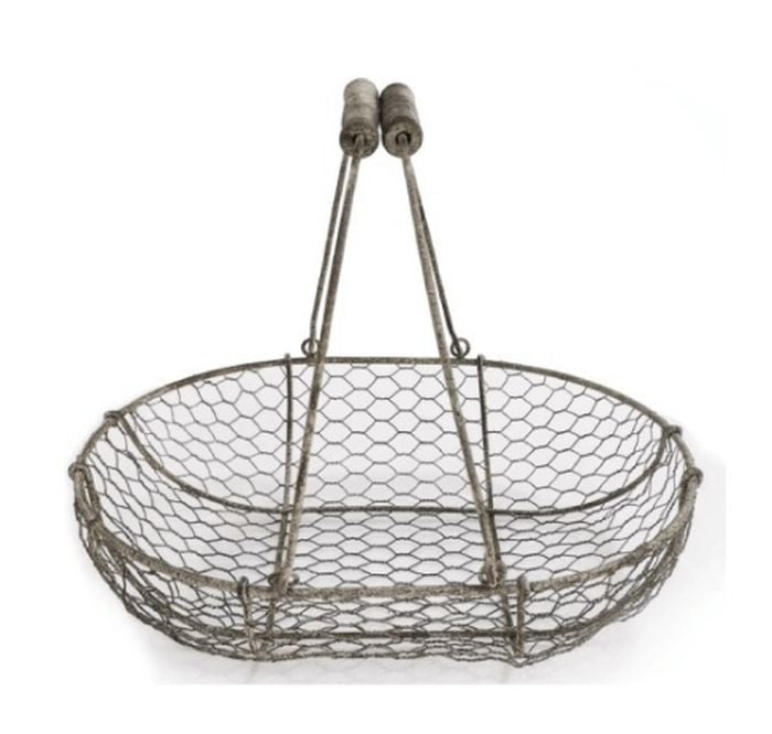 🌿 Rustic Elegance | French Wire Harvesting Basket Trug Large 🌿 | Alley ...