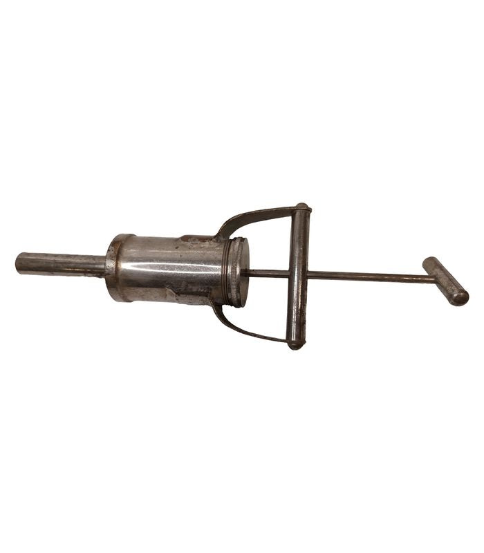 Vintage Silver Grease Gun - Metal - 11cm Wide | Alley Cat Trading
