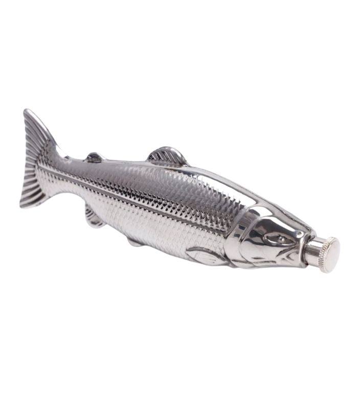 Add a Splash of Style 🐟 Stainless Steel Fish Hip Flask 120ml | Alley ...