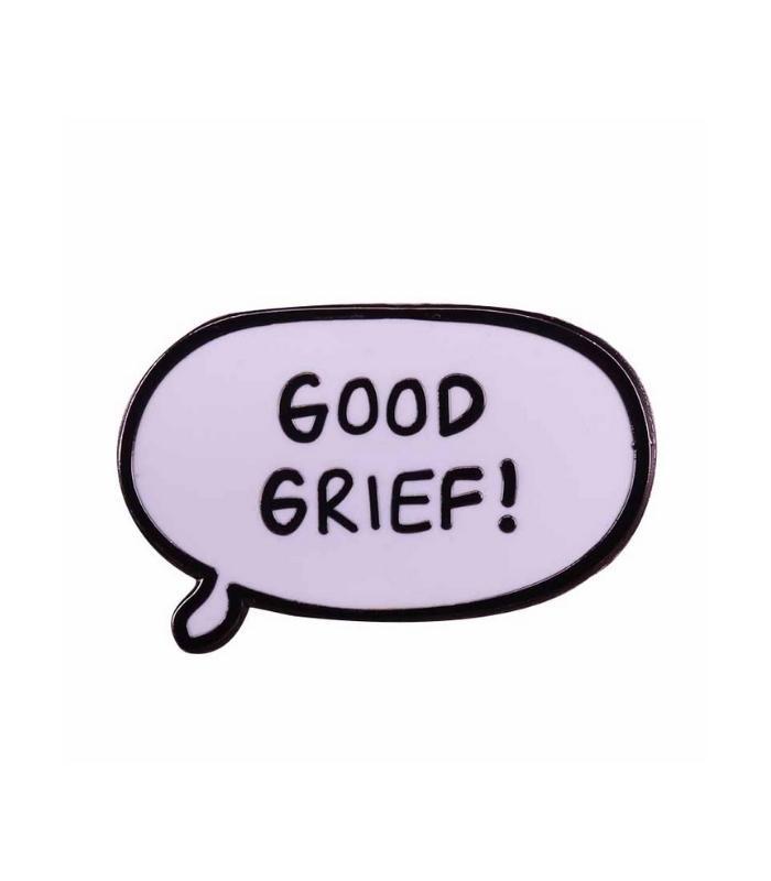 Good Grief Enamel Pin | Decorate with Emotion! 🌟😢⚡🌈 | Alley Cat Trading